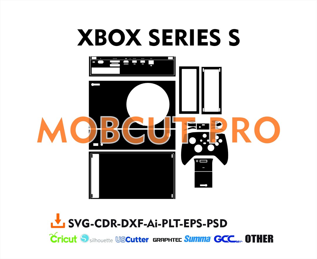 XBOX SERIES S Ready Skin Template Vector Cut File for Cricut ...