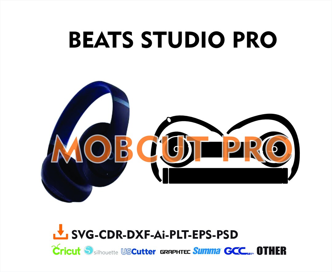 Beats Studio PRO Ready Skin Cut File Vector Template - Etsy
