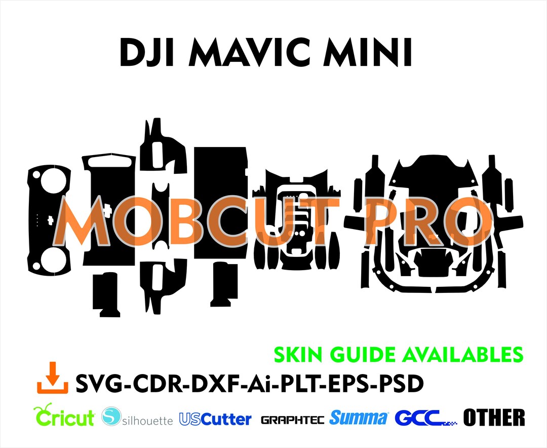 Dji Mavic Mini Skin Cutting File Skin Cut File Vector Template - Etsy