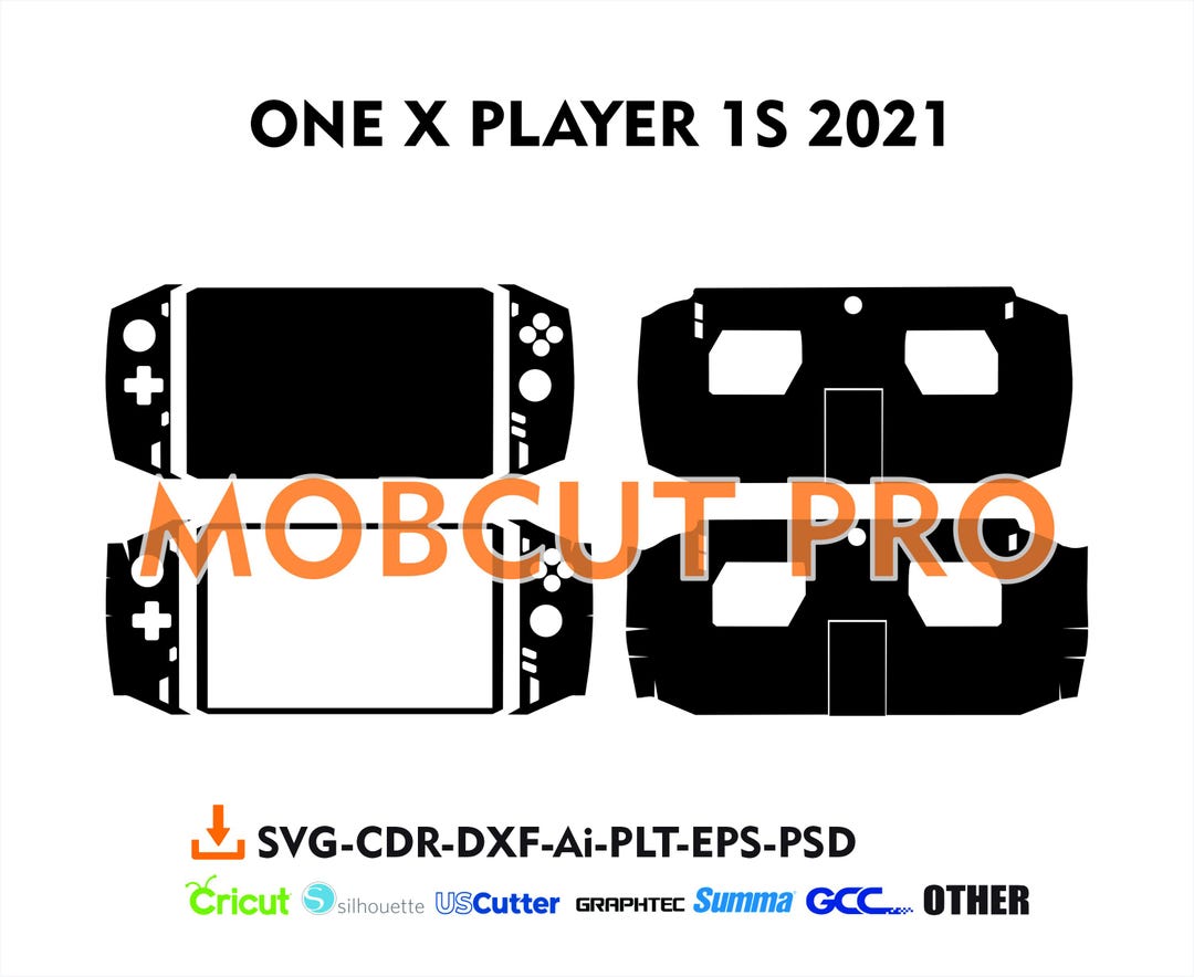 ONE X Player 1s 2021 Ready Skin Template Vector Cut File for Cricut ...