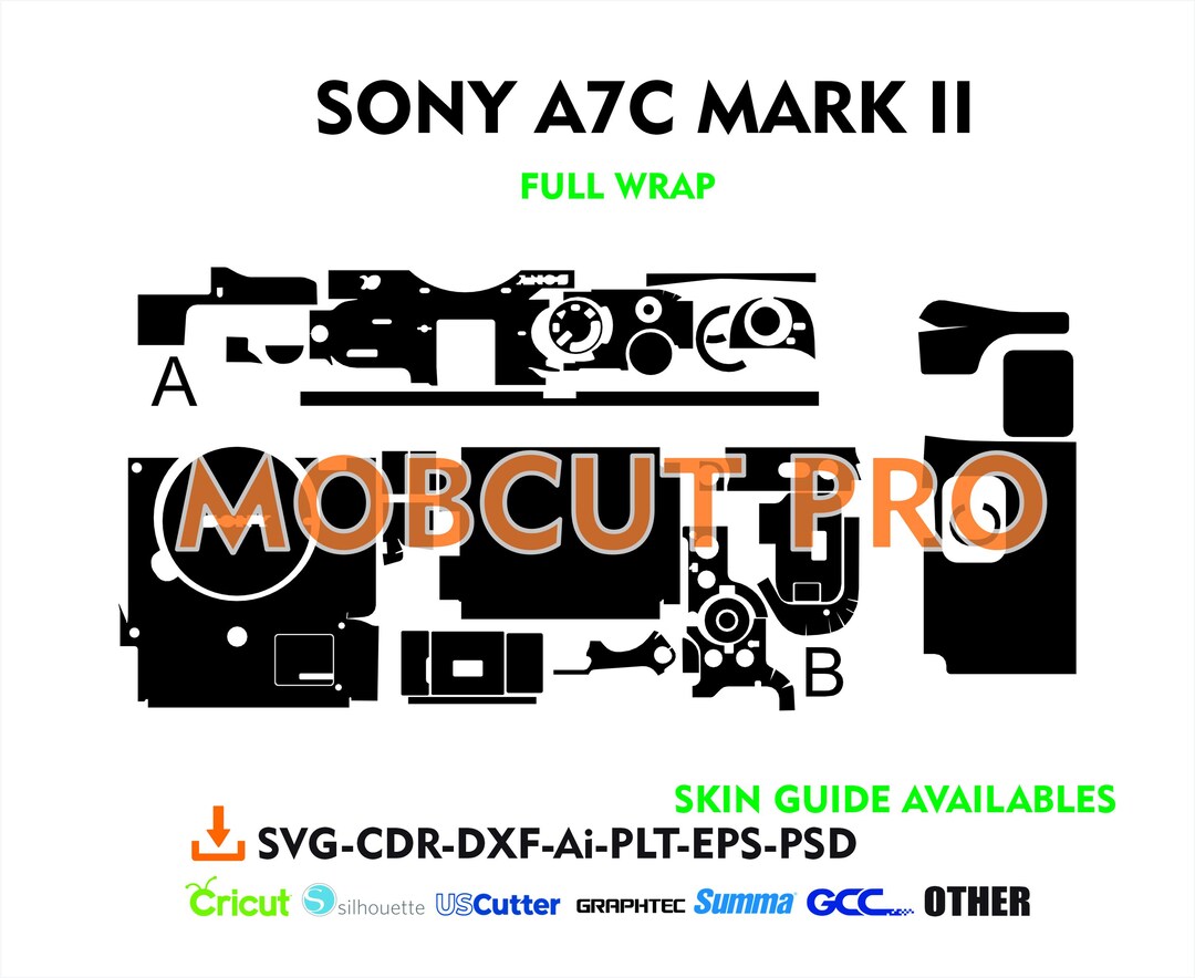 Sony A7c Ii Sony A7c Mark 2 Skin Cut File Skin Vector Template - Etsy