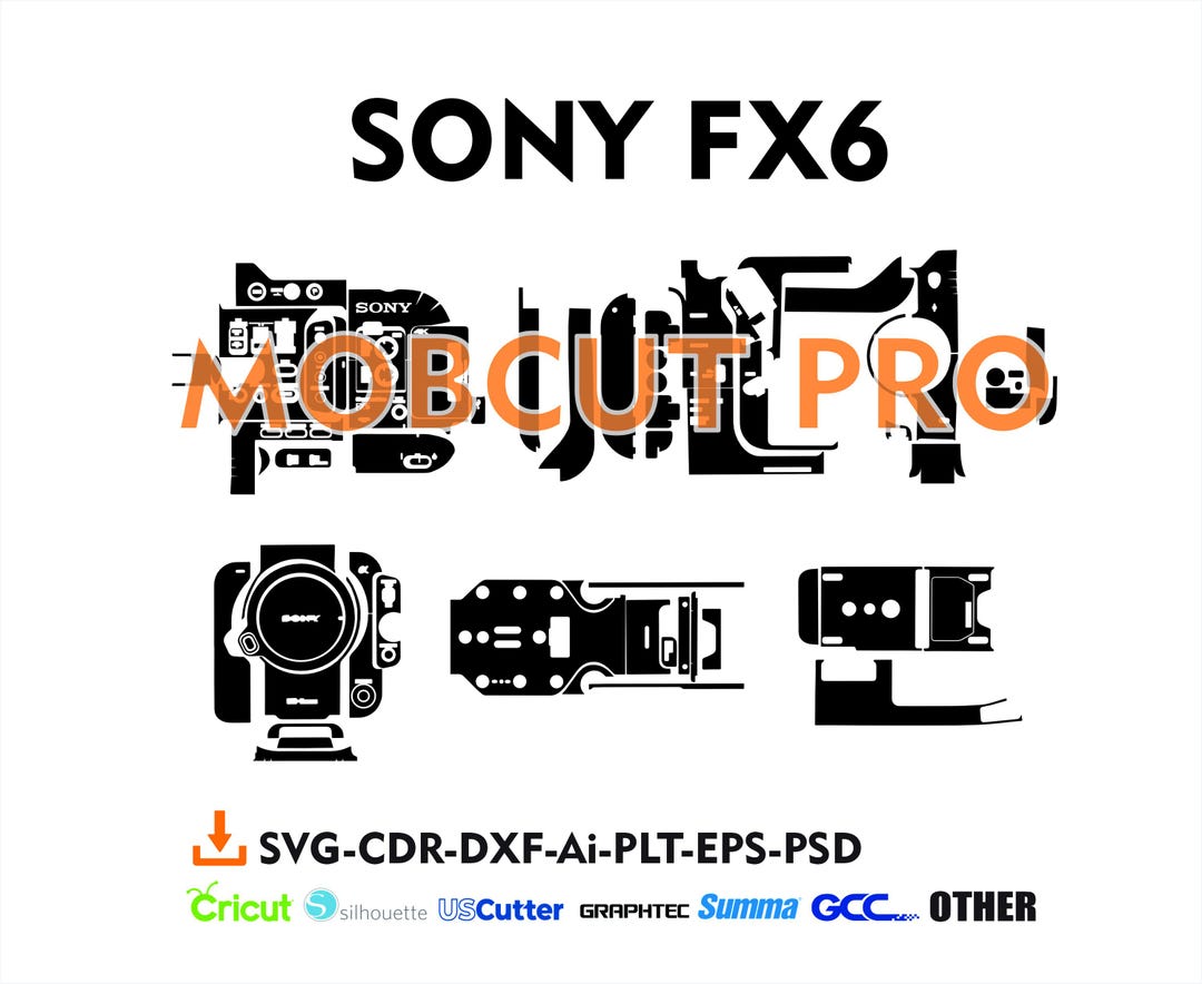 Sony Fx6 Skin Cut File Skin Vector Template - Etsy