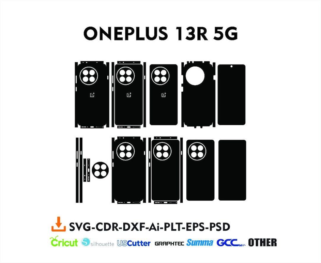 Oneplus 13R 5g Ready Skin Vector Template File - Etsy