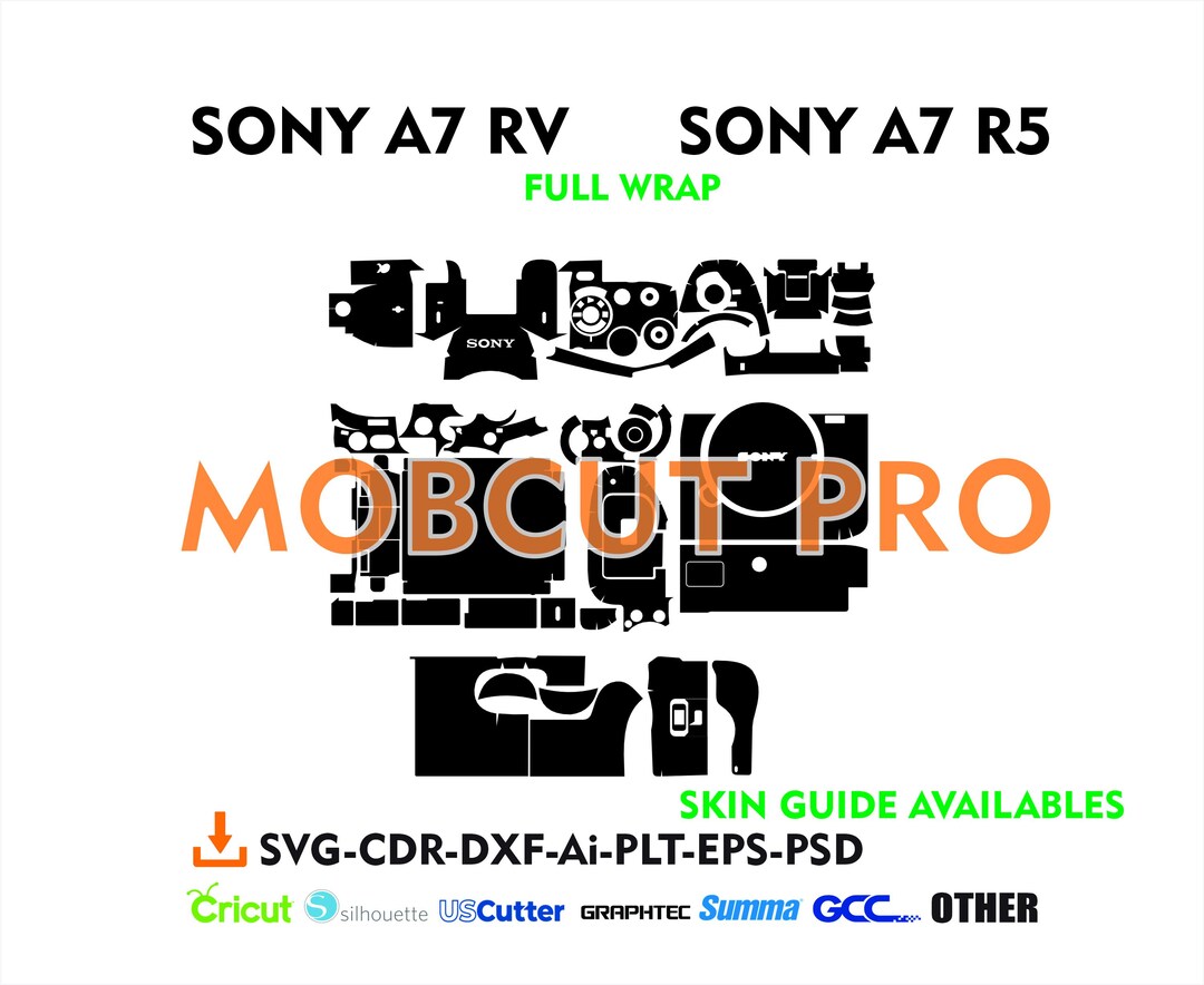 Sony A7rv Sony A7r5 Skin Cut File Skin Vector Template - Etsy