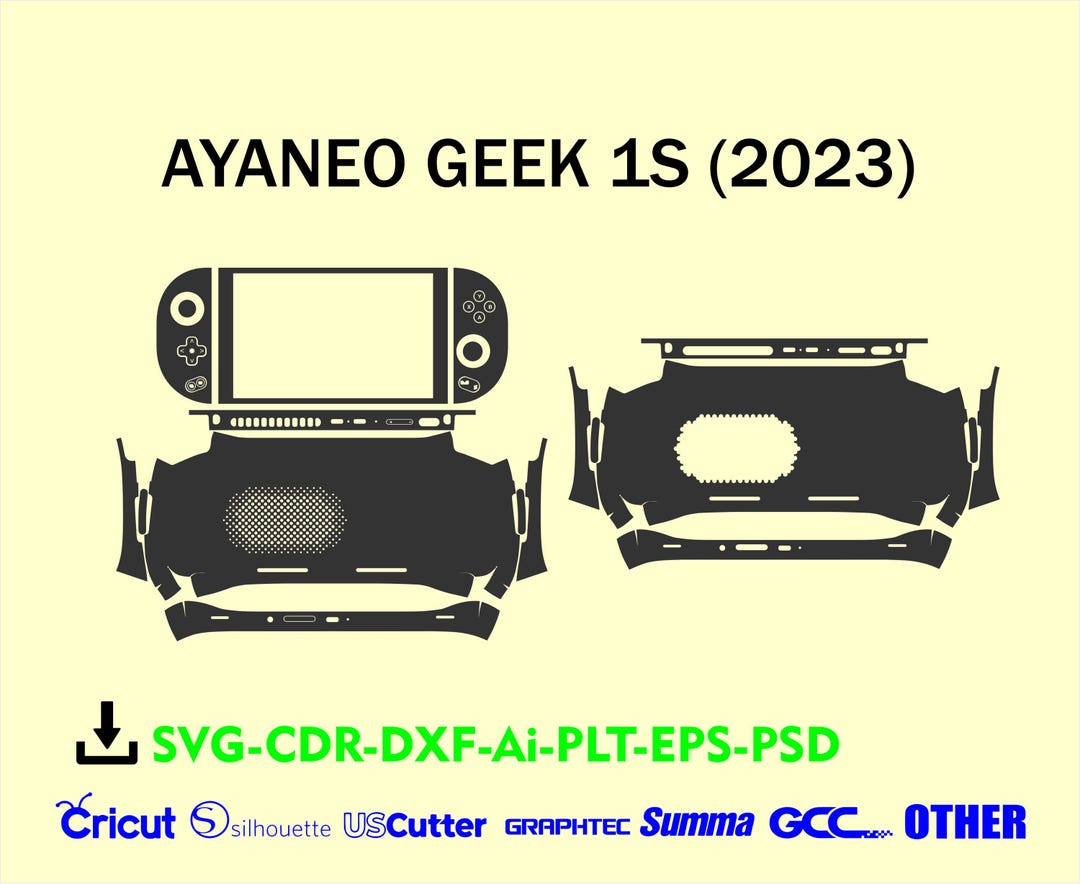 AYANEO Geek 1S 2023 Skin Vector Template Skin Die - Etsy UK