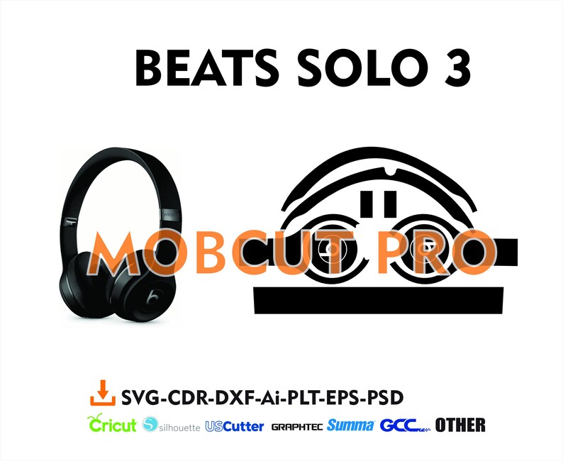 Beats Solo 3 Ready Skin Vector Template Cutting File - Etsy