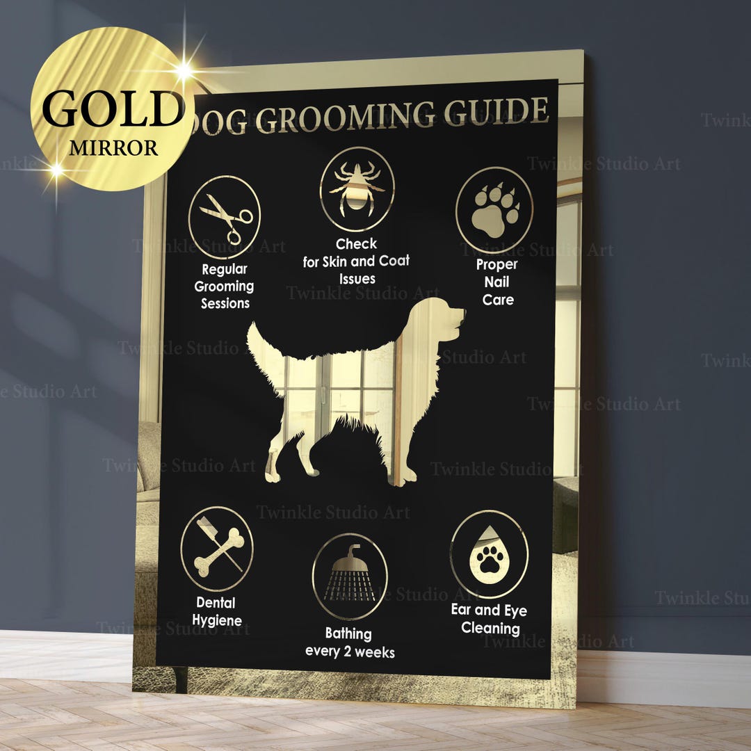 Groomer Guide Poster Dog Grooming Services Chart Pet Care Grooming ...