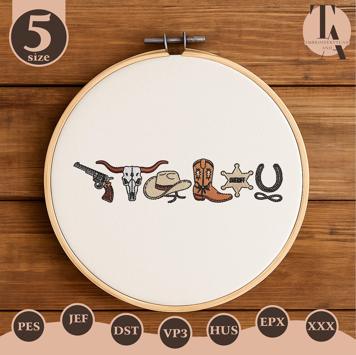 Country Cowboy Embroidery Designs, Western Cowboy Machine Embroidery ...