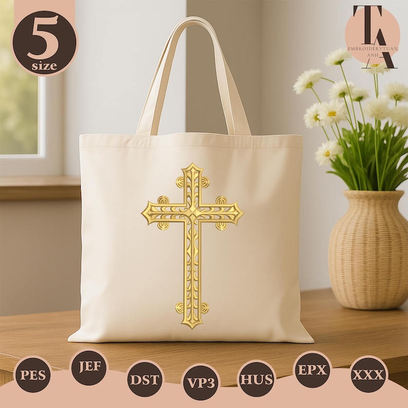 Jesus Cross Embroidery File, Christian Jesus Embroidery Design ...