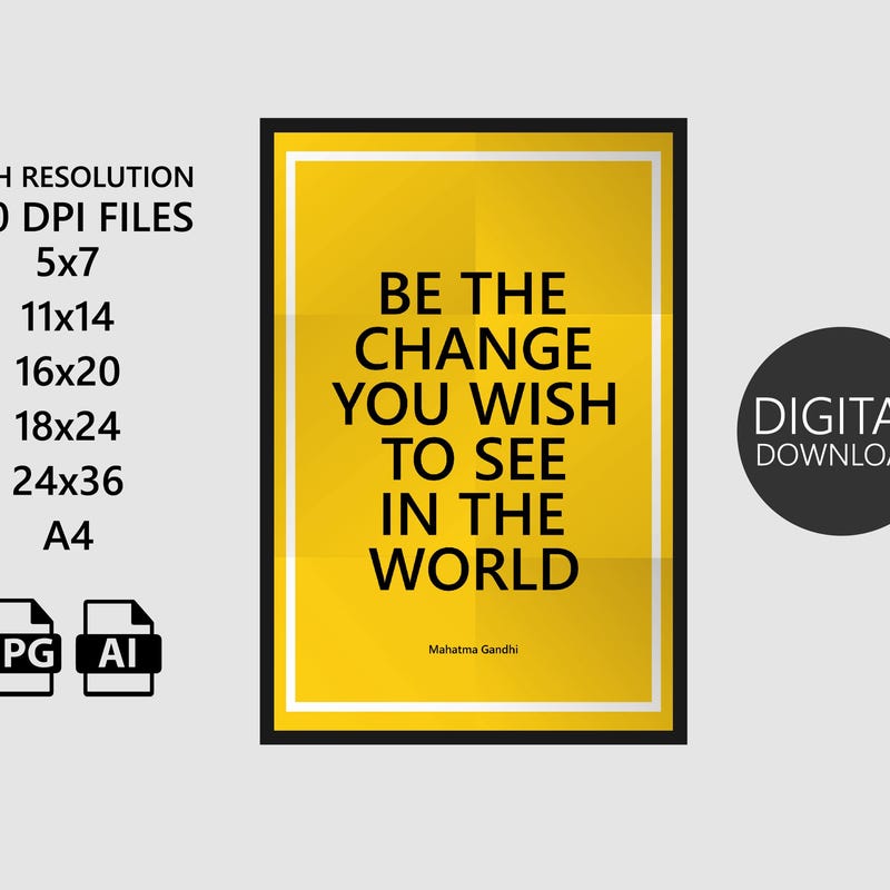 Buy Gandhi Wall Poster Online In India - Etsy India