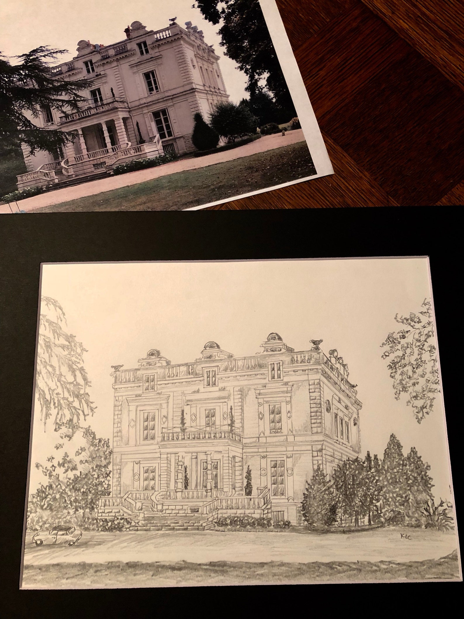 Custom Hand Drawn Sketch of Your Home- Luxury - Etsy