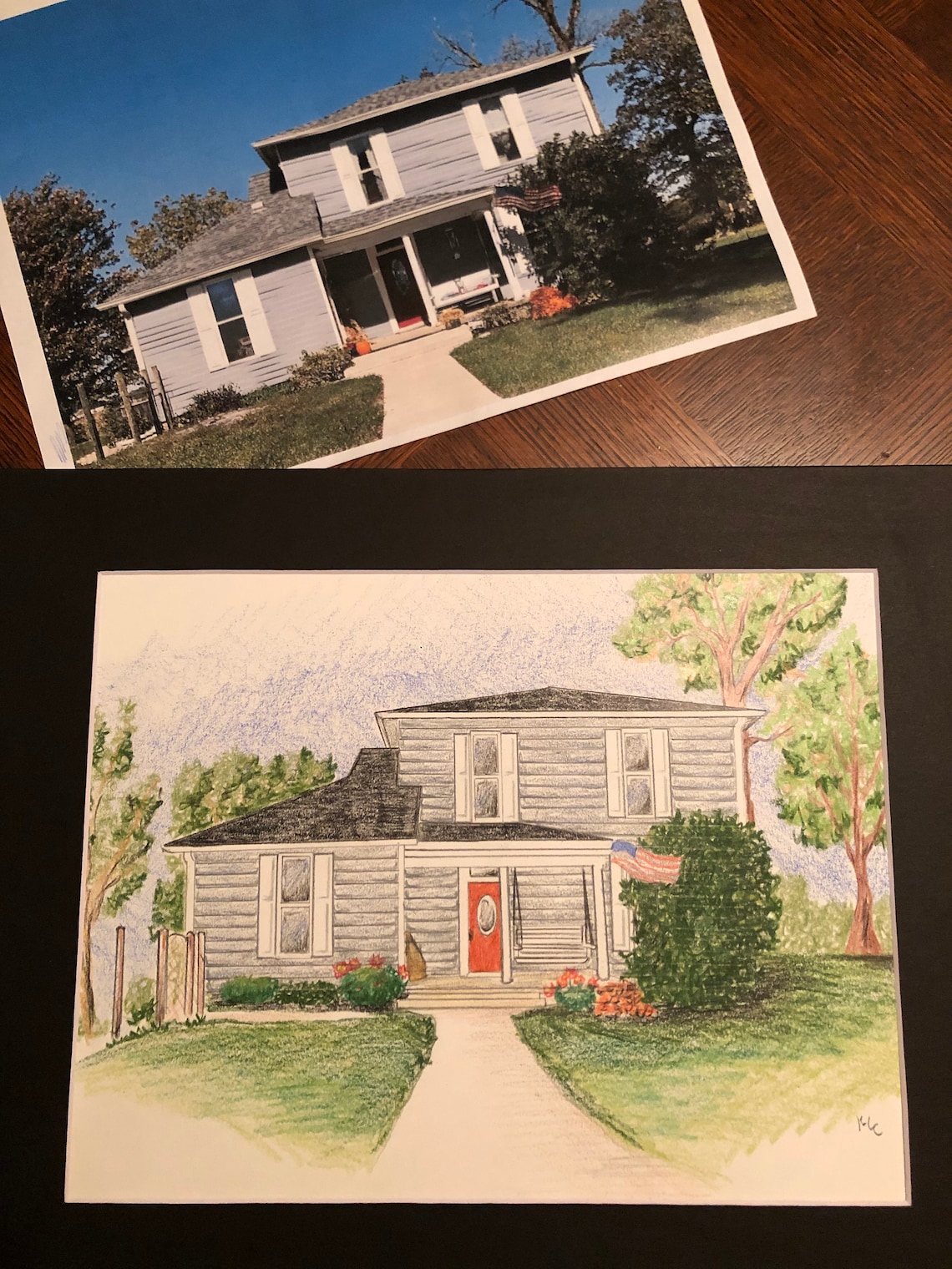 Hand-drawn Colored Pencil Rendering - Etsy