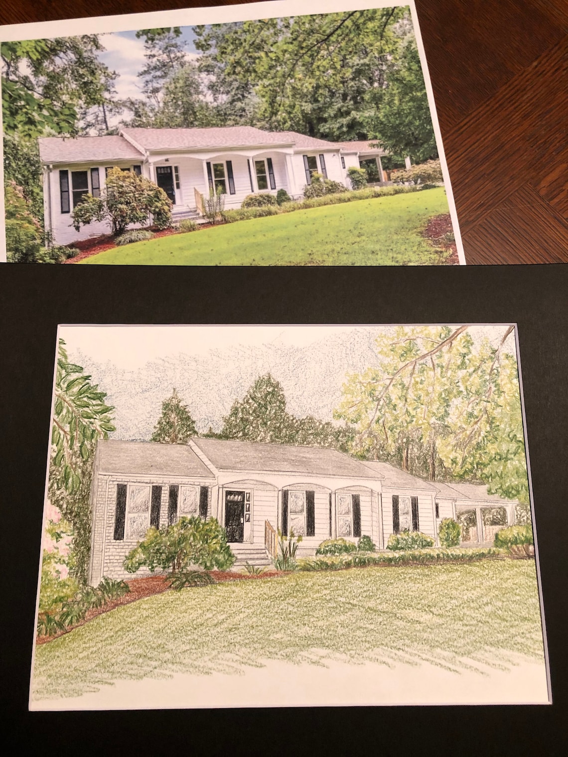 Hand-drawn Colored Pencil Rendering - Etsy