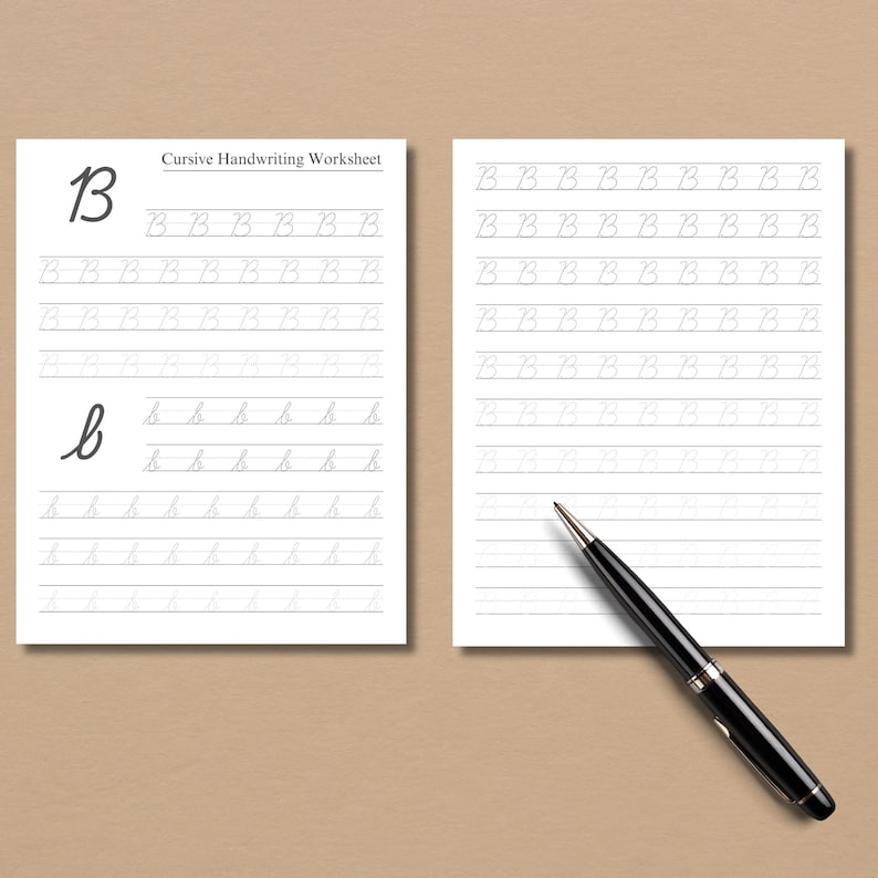Printable Cursive Handwriting Worksheets 78 Pages, 26 Alphabet, Cursive ...