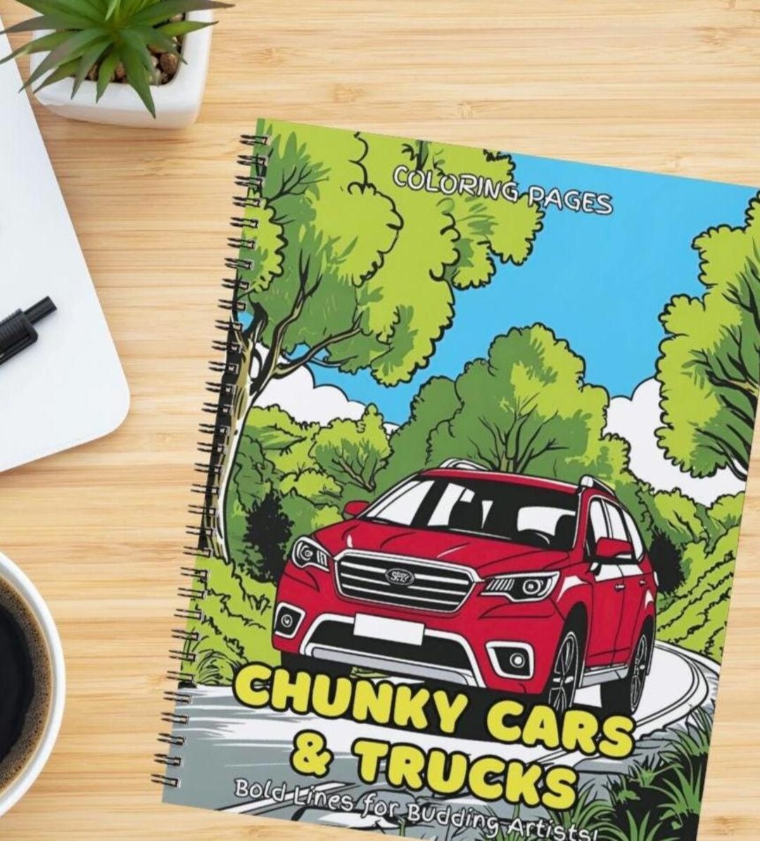 10 Printable Cars and Trucks Coloring Pages | Intant Download PDF | Vehicles Coloring Sheets for ...