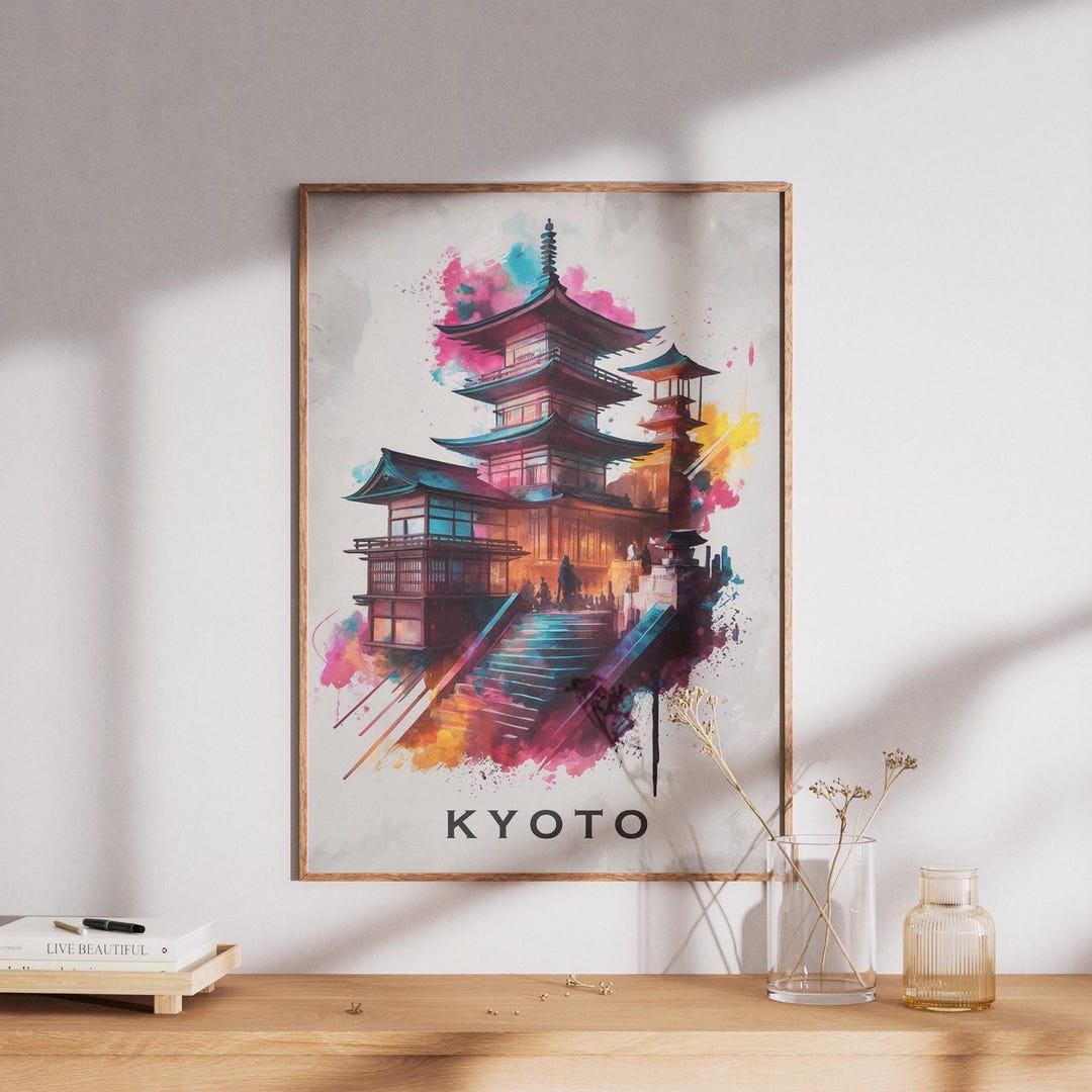 Kyoto Travel Poster Digital Printable Art, Japan, Kyoto Poster ...