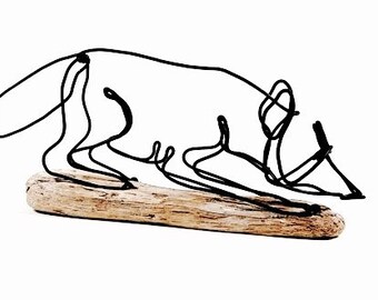 Fox Wire Sculpture | Etsy