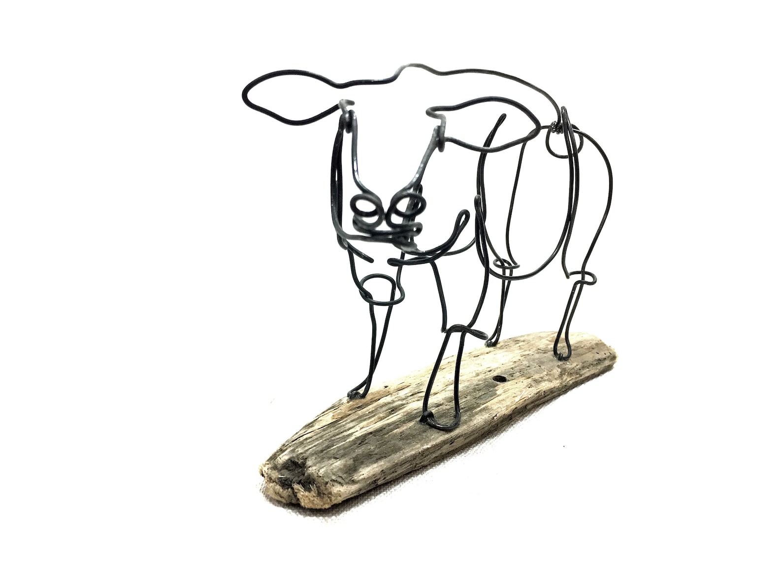 Sheep Wire Sculpture Sheep Art Wire Art Minimalist - Etsy