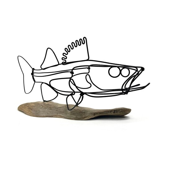 Wire Fish Sculpture - Etsy