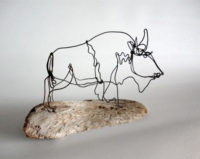 Buffalo Wire Sculpture - Etsy