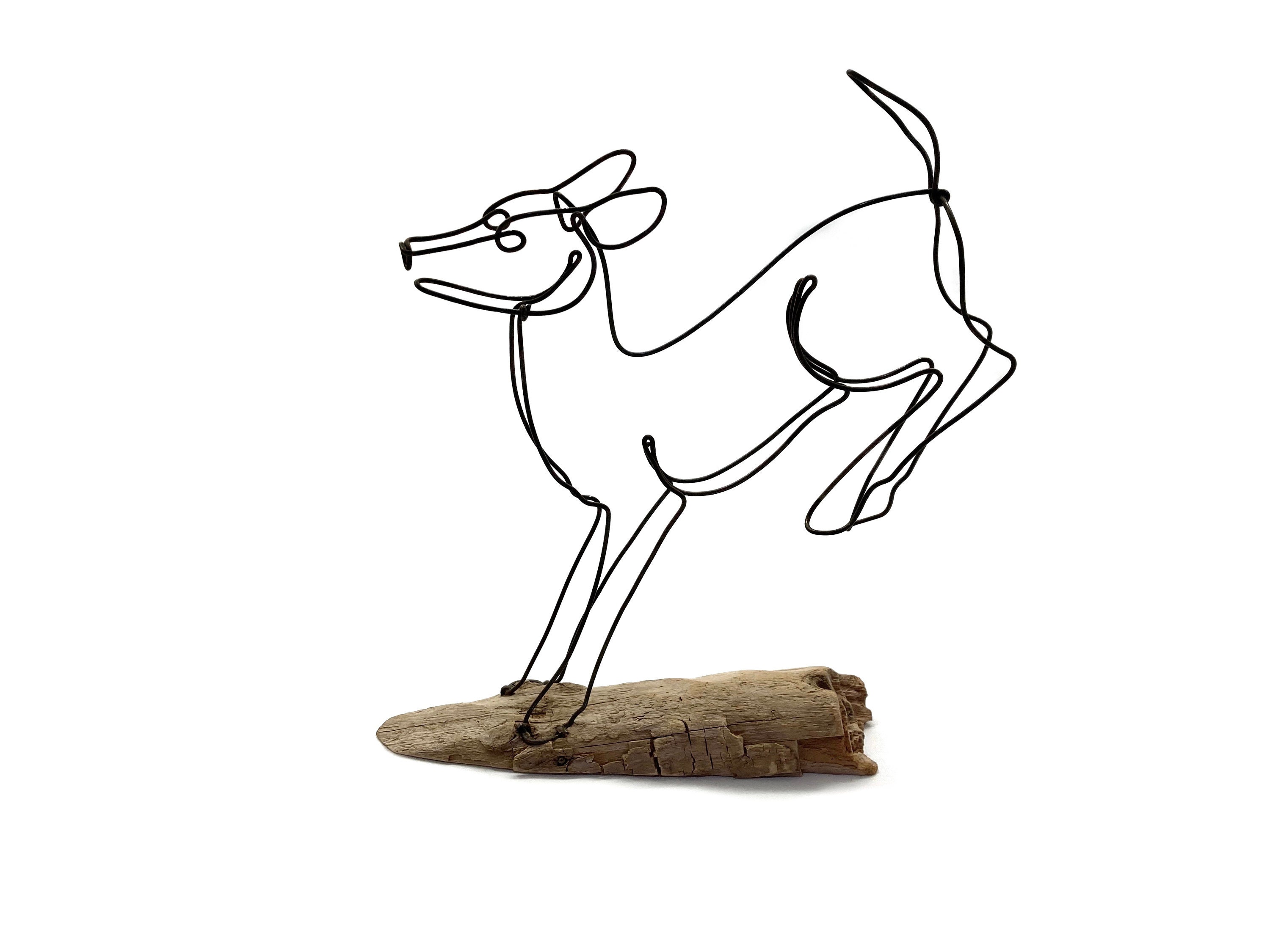 Leaping Stag Drawing