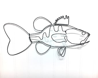 Wire Fish Sculpture | Etsy