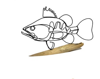 Wire Fish Sculpture | Etsy