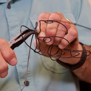 Muskie Sculpture, Wire Minimal Design, Fish Wire Art, Cabin and Home ...