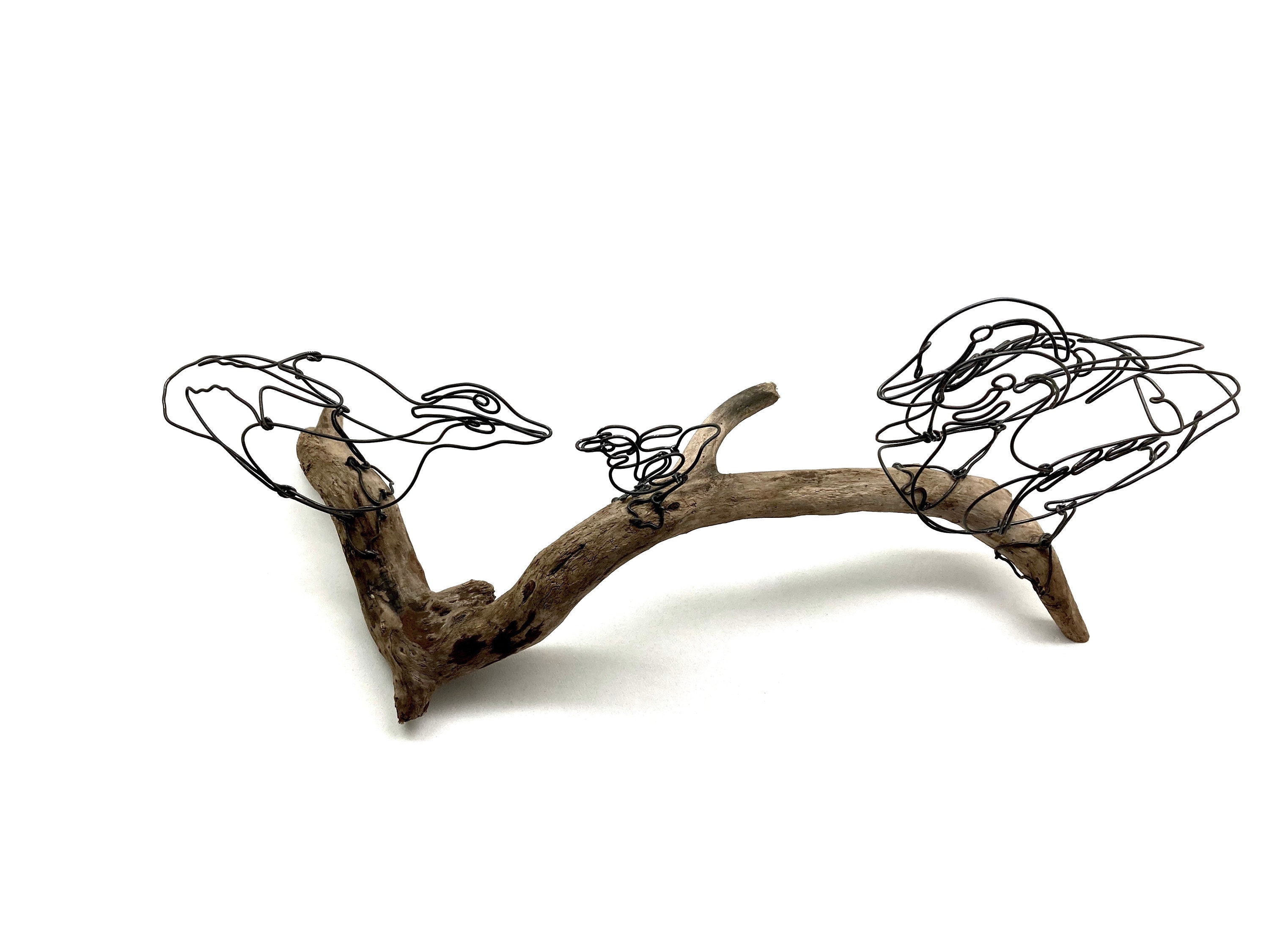 Reserved: Wood Duck Family Sculpture, Duck Wire Sculpture, Bird Wire ...
