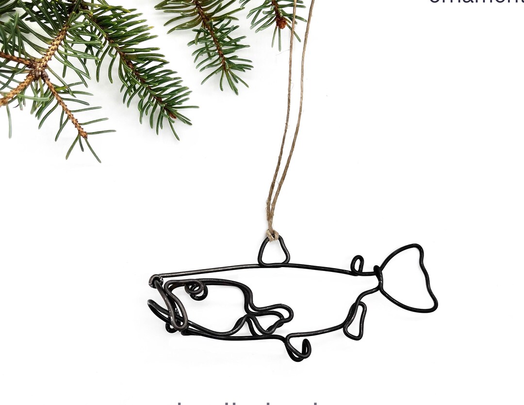 Salmon Ornament, Gift Tag, Gift Decoration - Etsy