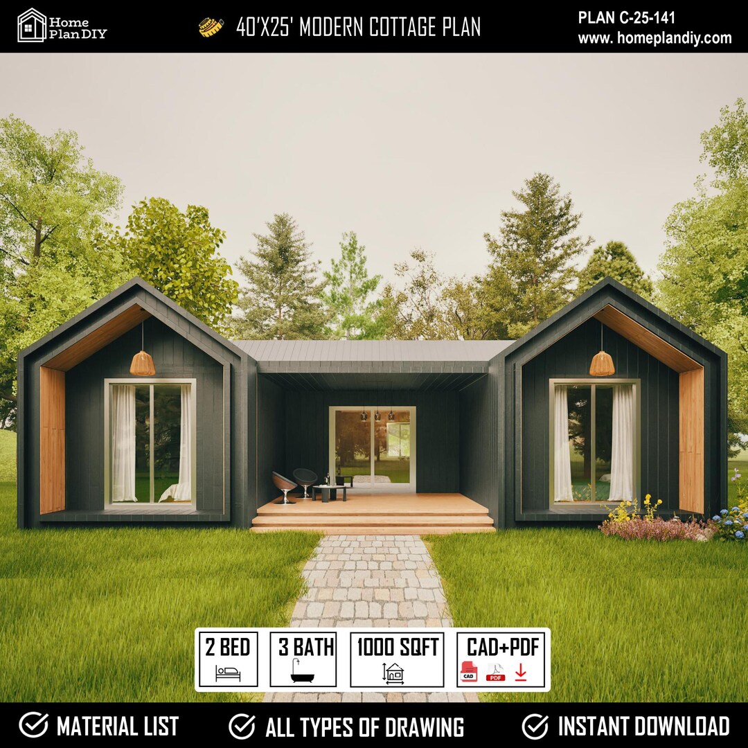 Modern Cabins House Plans 1000 Sq Ft, Prefab Timber Frame Cottage ...