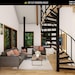 Modern Gable Cabin House Plan: 28x32 With Loft (digital Download ...