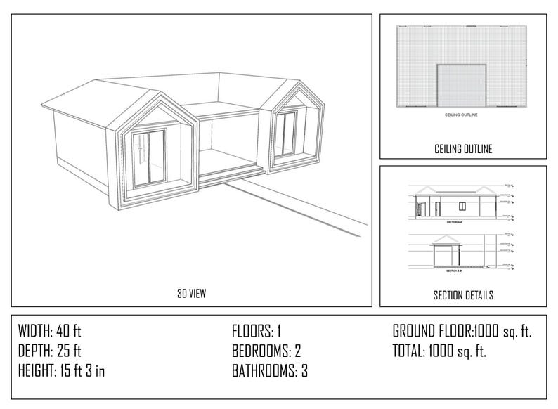 Modern Cabins House Plans 1000 Sq Ft, Prefab Timber Frame Cottage Architectural Plans, Ranch ...
