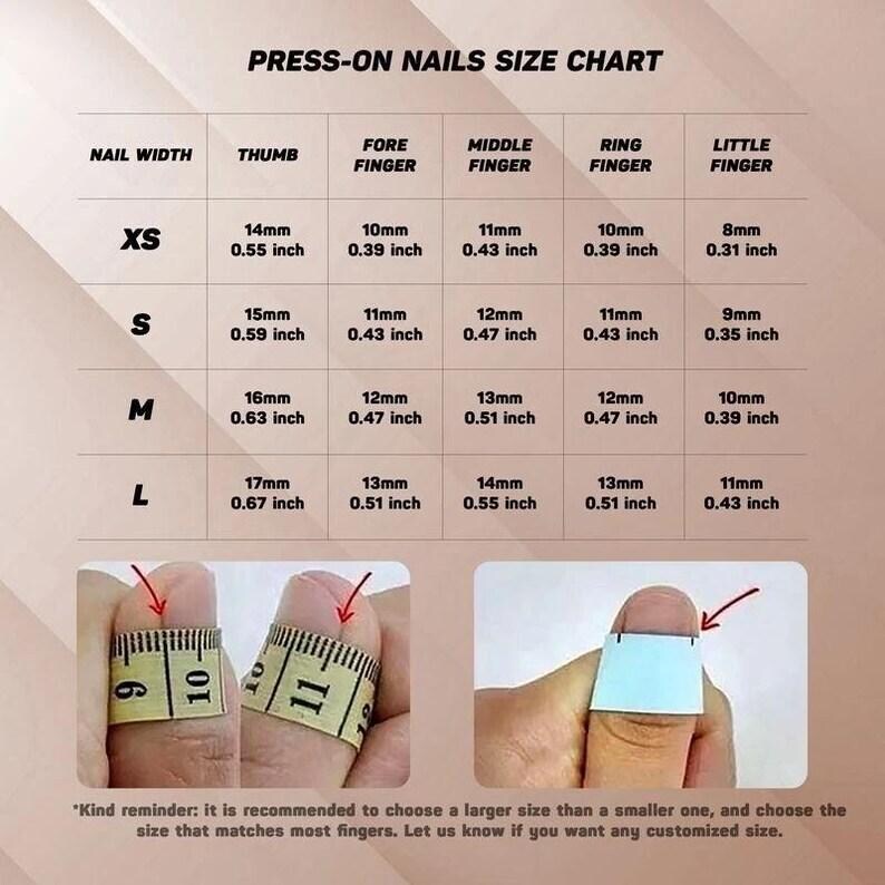 Cherry Bow Press on Nails, Girly Cute Handmade Nails Press On, Kawaii ...