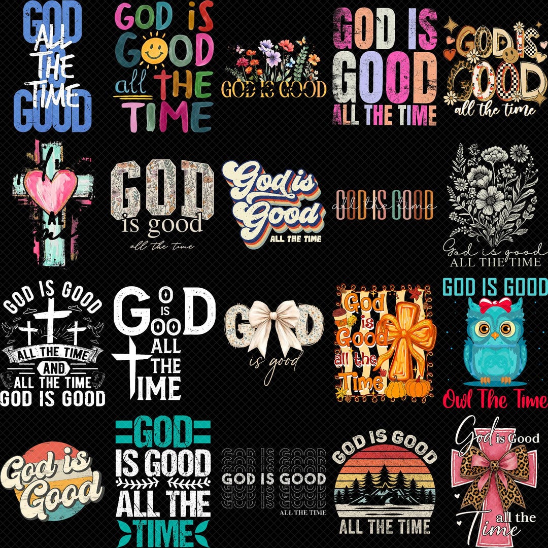 God is Good PNG Bundle, Christian Faith Shirt Design, Religious Bible ...