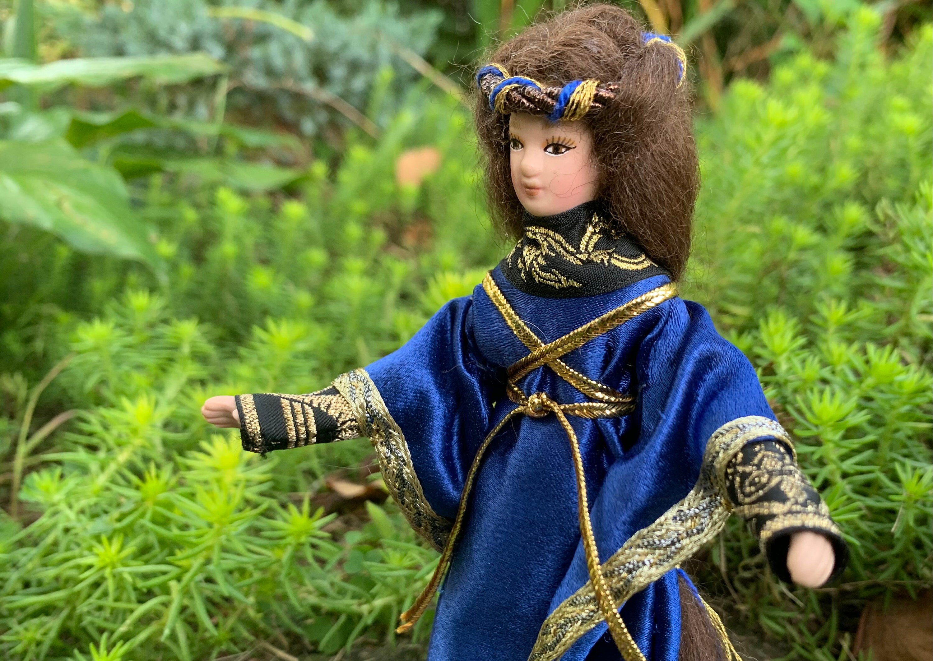 Medieval Dollhouse Doll, Princess, Lady, 1:12 Scale, Artist Made, Royal ...