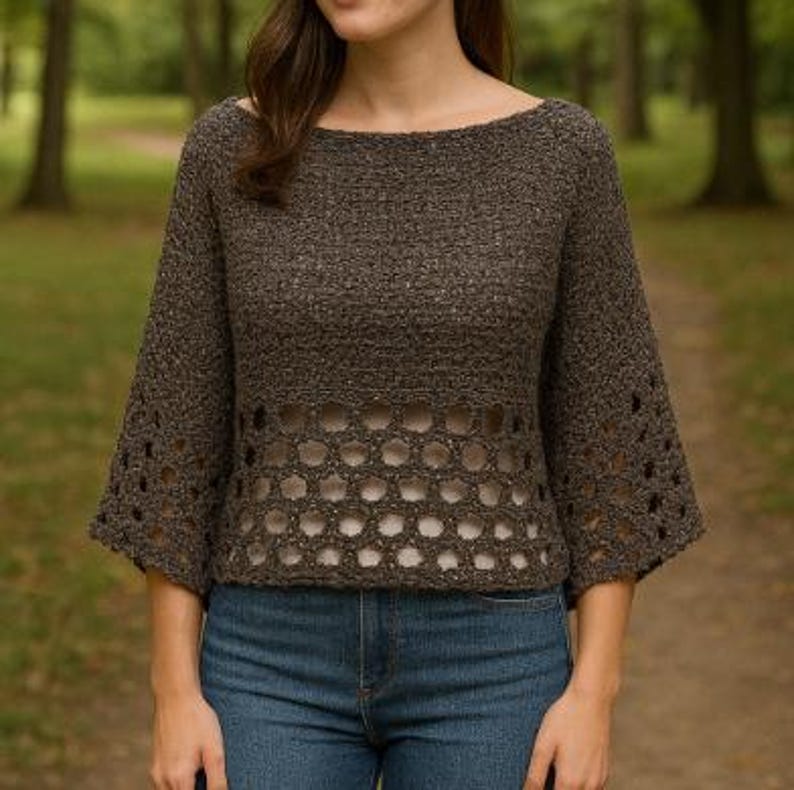 Easy Crochet Poncho Pattern for Women, Rectangle Crochet Poncho ...