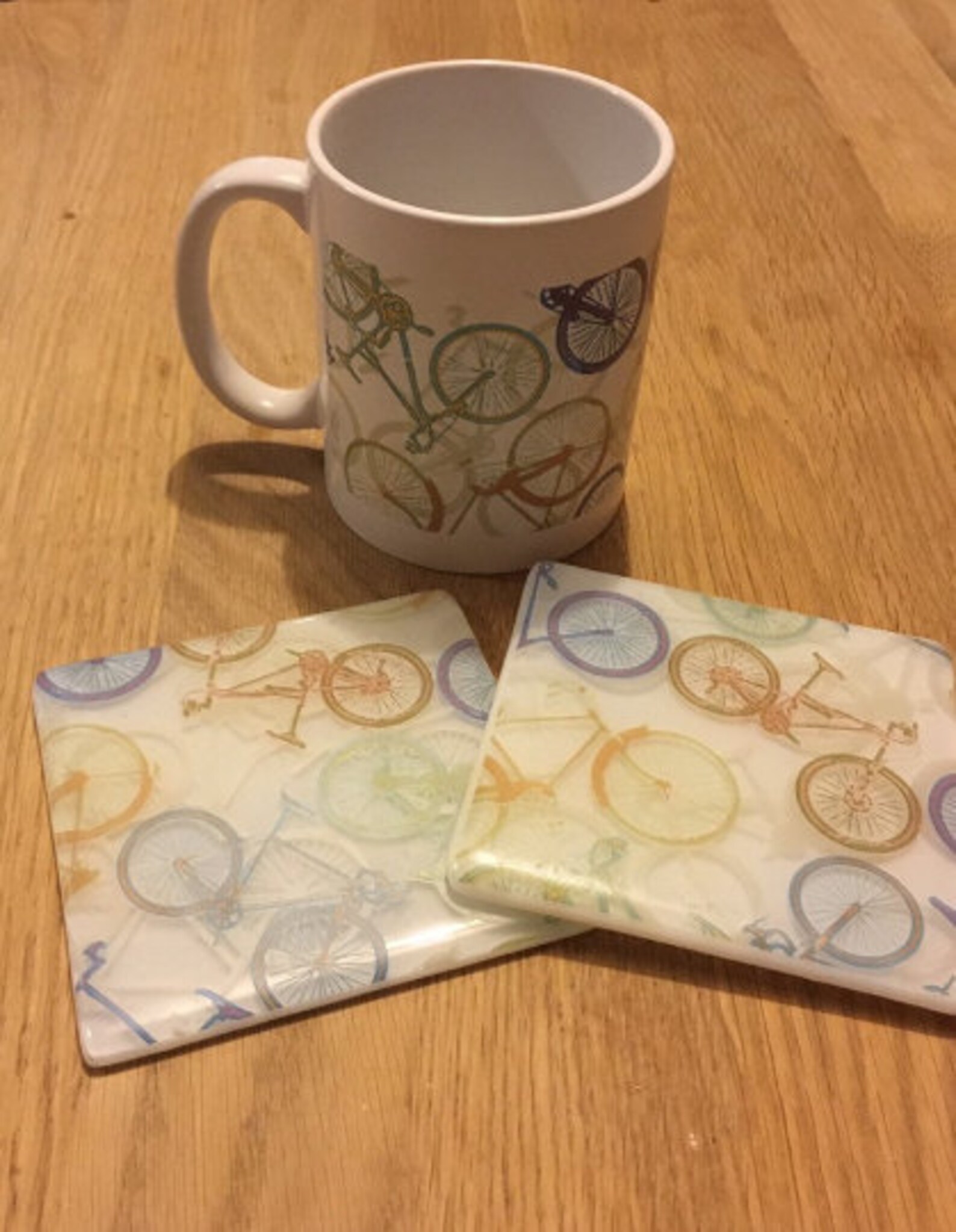 Bike Pattern Mug | Etsy