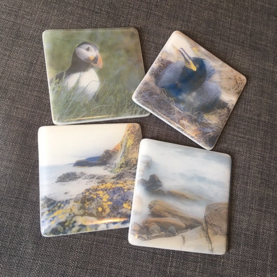 Full Colour Picture - Personalised Printed Glass Coaster - Etsy