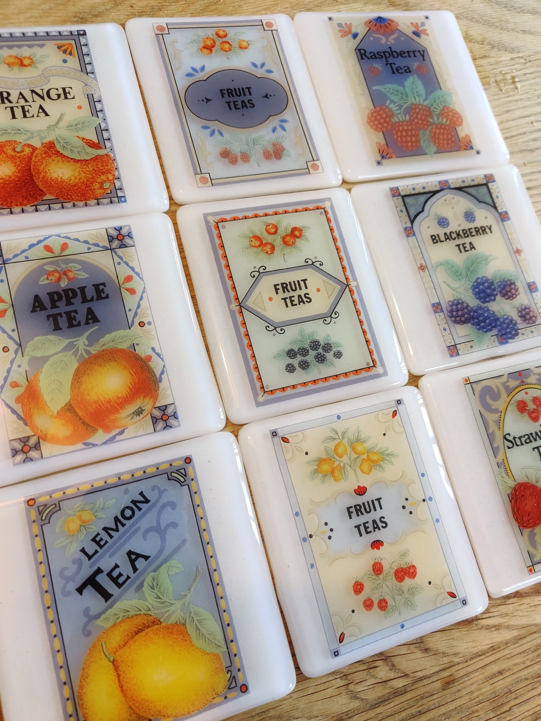 Vintage Tea Packaging, Advertisements, Fruits, Strawberry Raspberry ...