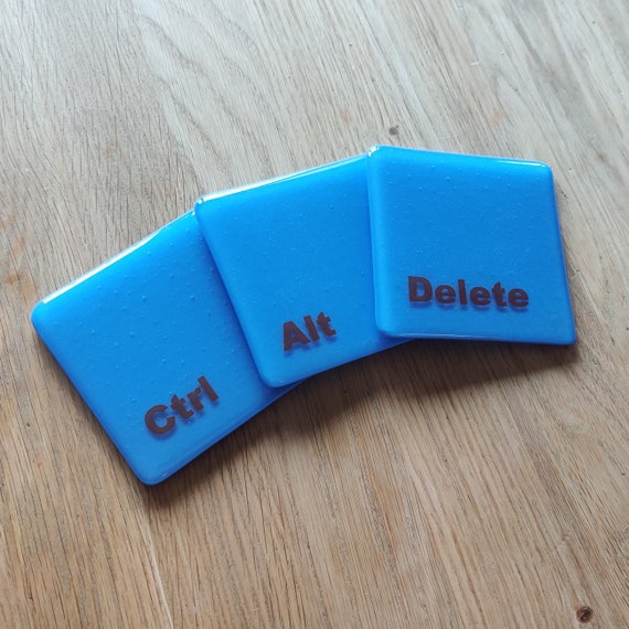 Ctrl Alt Delete Keyboard Coasters Made to Order | Etsy