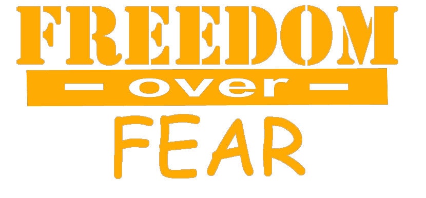 FREEDOM Over Fear Vinyl Decal Sticker-multi Colors - Etsy