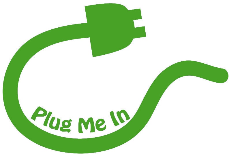 Plug Me In-electric Car Vinyl Decal Sticker - Etsy