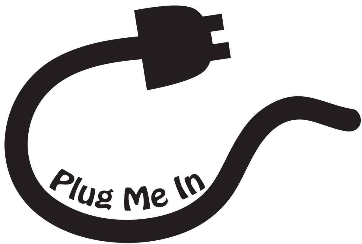 Plug Me In-electric Car Vinyl Decal Sticker - Etsy