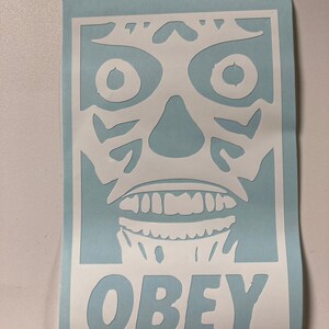 OBEY They Live Vinyl Decal Sticker-multi Colors - Etsy