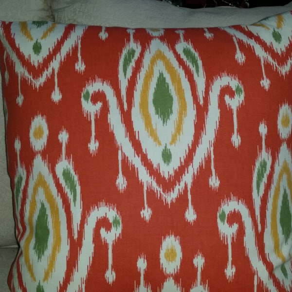 Coral Ikat - Etsy