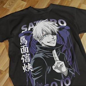 Gojo Satoru PNG, Anime Shirt Design, Jujutsu Kaisen SVG - Etsy