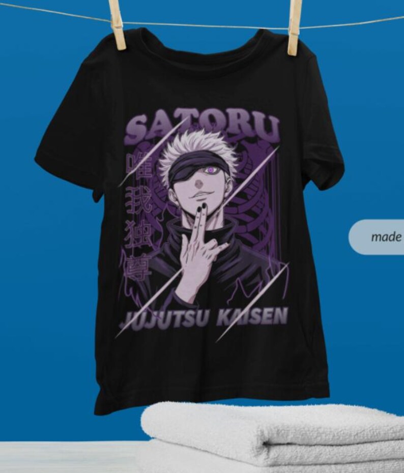 Gojo Satoru PNG, Anime Shirt Design, Jujutsu Kaisen SVG - Etsy