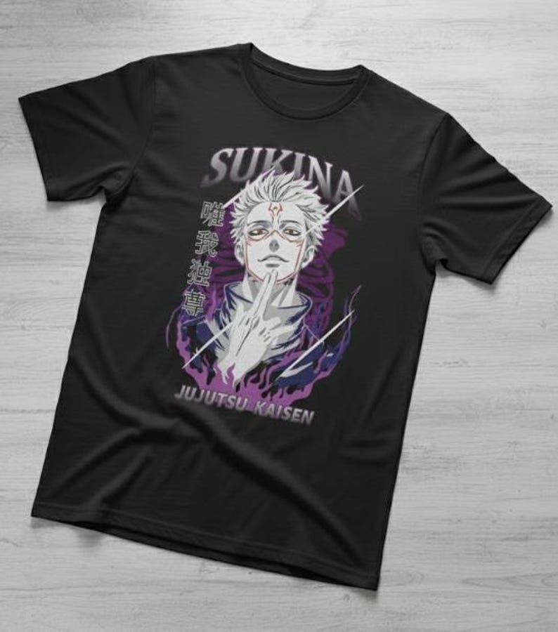 Ryomen Sukuna T-shirt Design, Jujutsu Kaisen Anime (digital Download ...