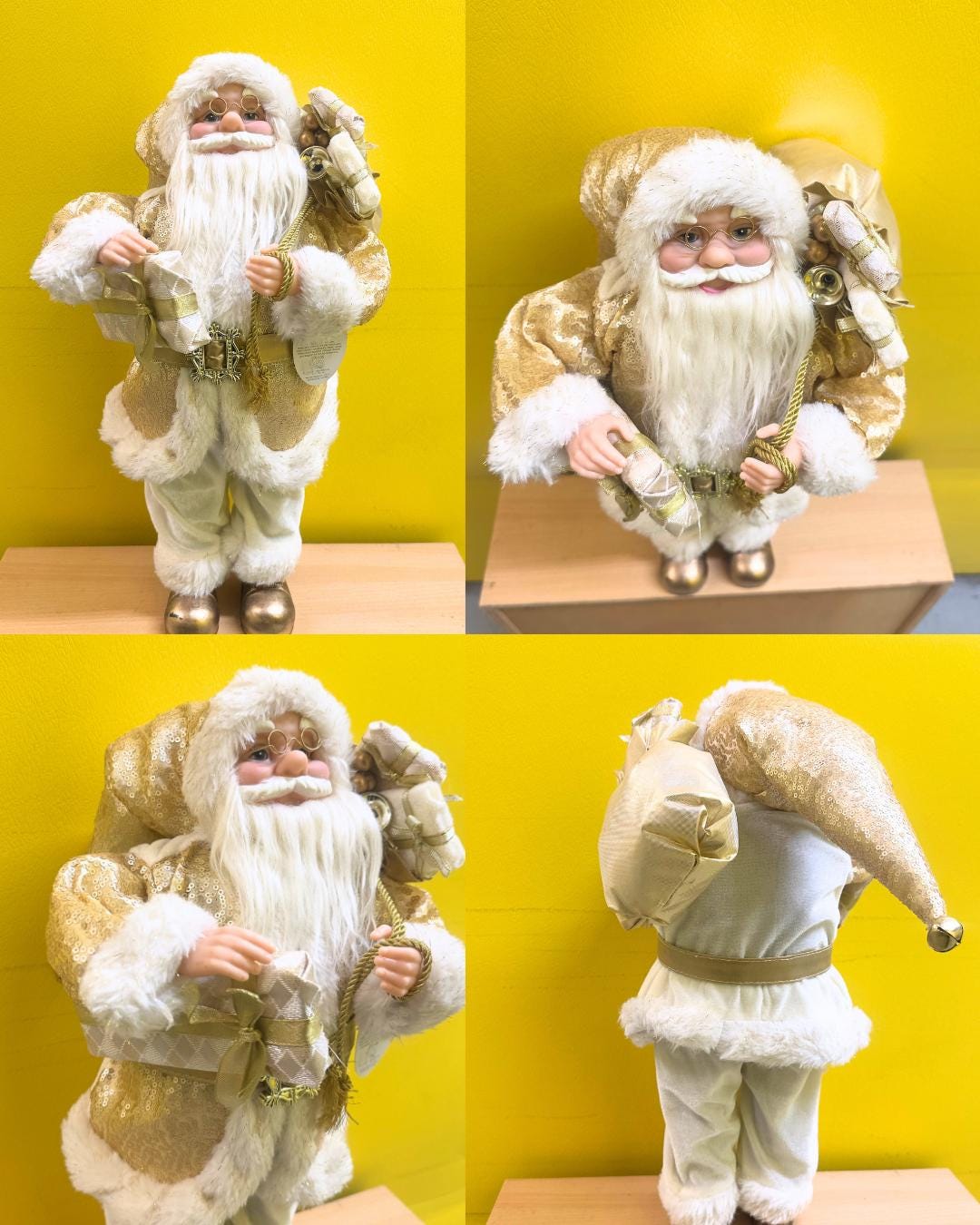 Standing Christmas Santa Claus Figurine 64 Cm / Father Christmas With ...